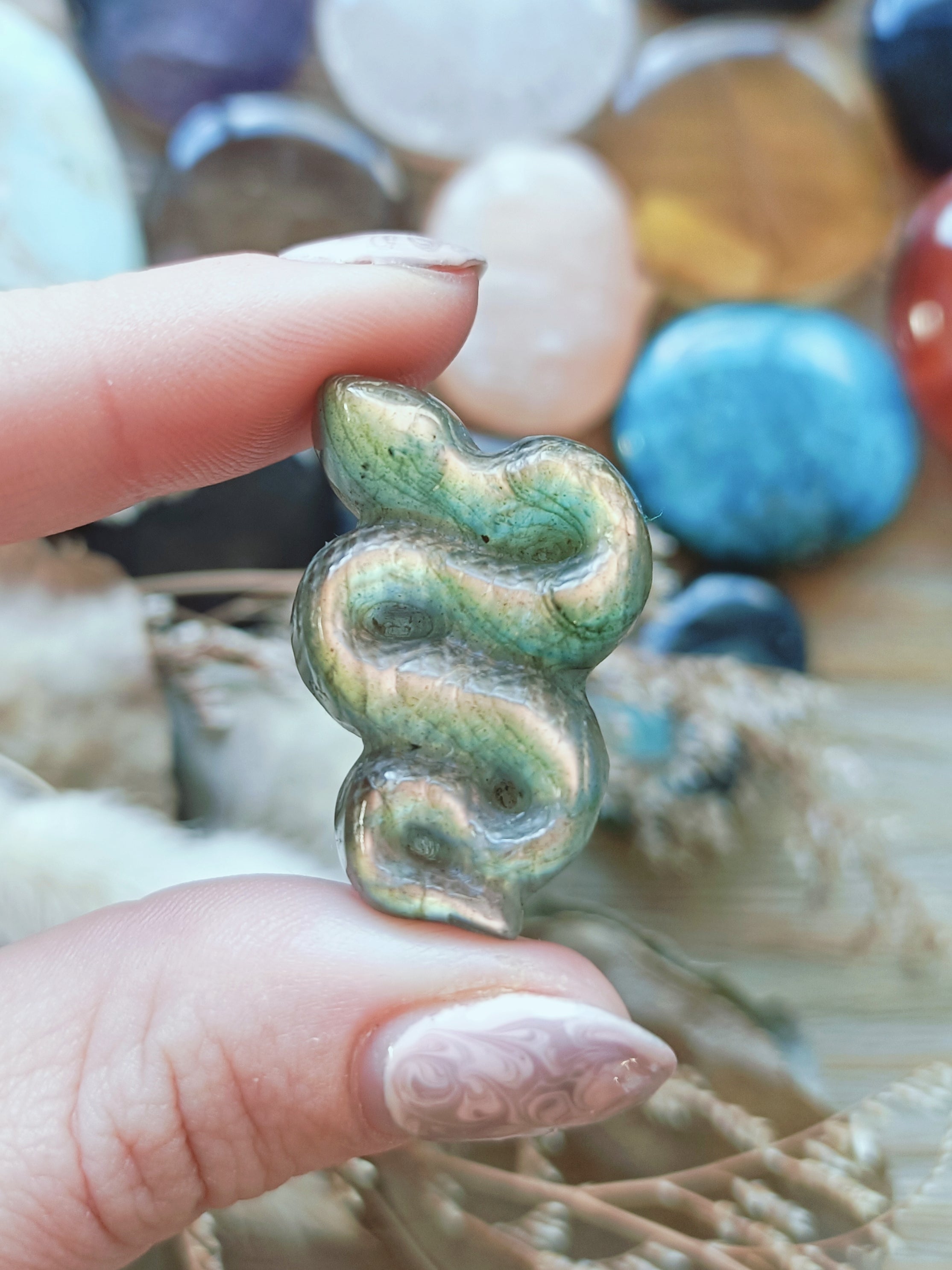 Labradorite Snake – Soren & Rayne