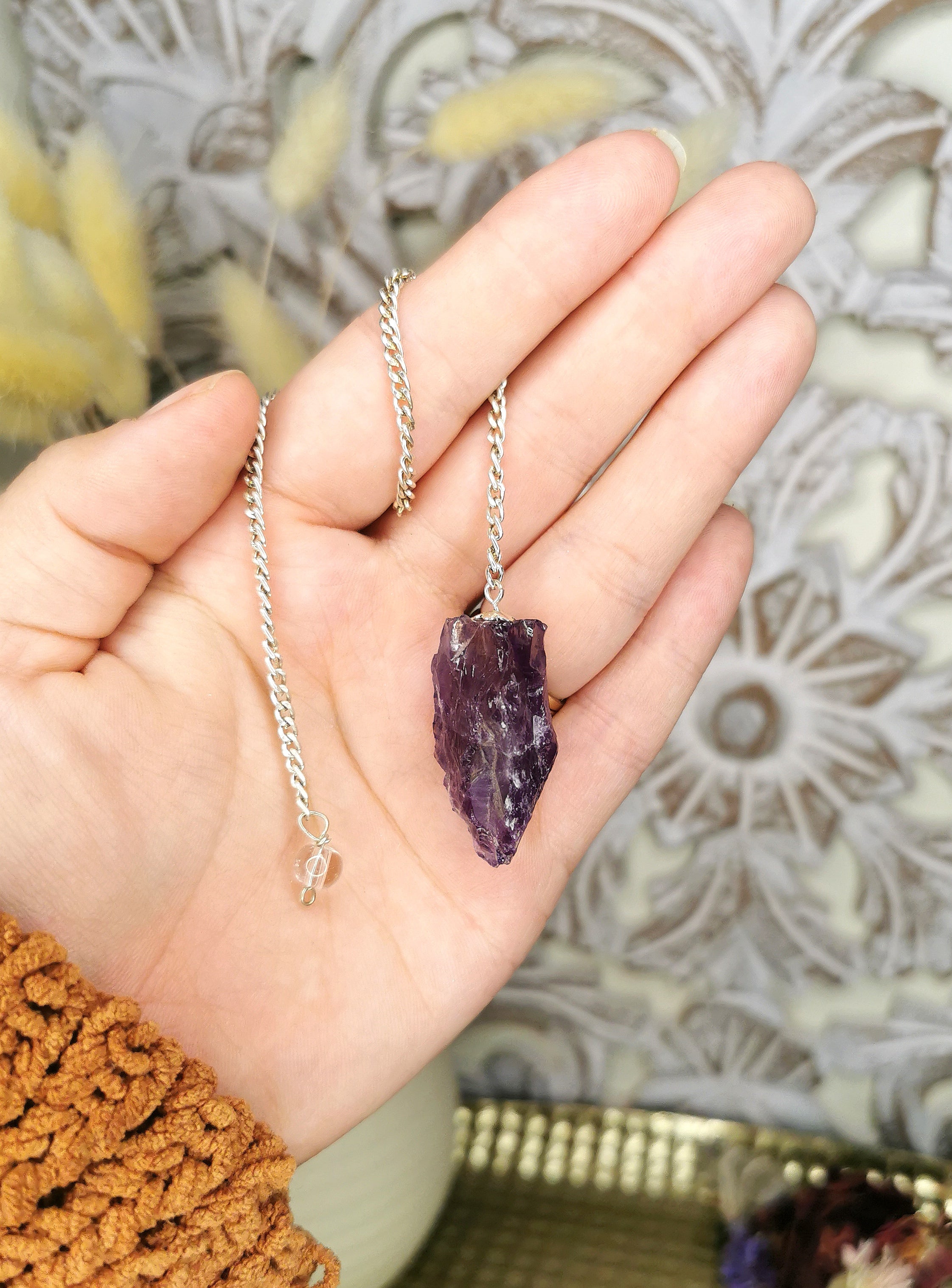 Raw Amethyst Pendulum – Soren & Rayne